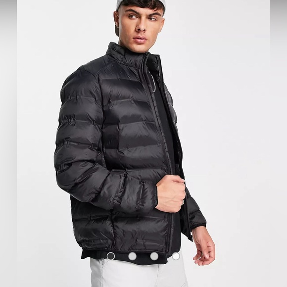 Pull&Bear | Jackets & Coats | Pull Bear Mens Black Lightweight Puffer Jacket Sz S | Poshmark